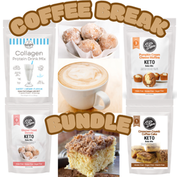 Coffee Break Keto Bundle - Keto Creamer, Keto Donuts, Keto Muffins, Keto Coffee Cake - Won't ...