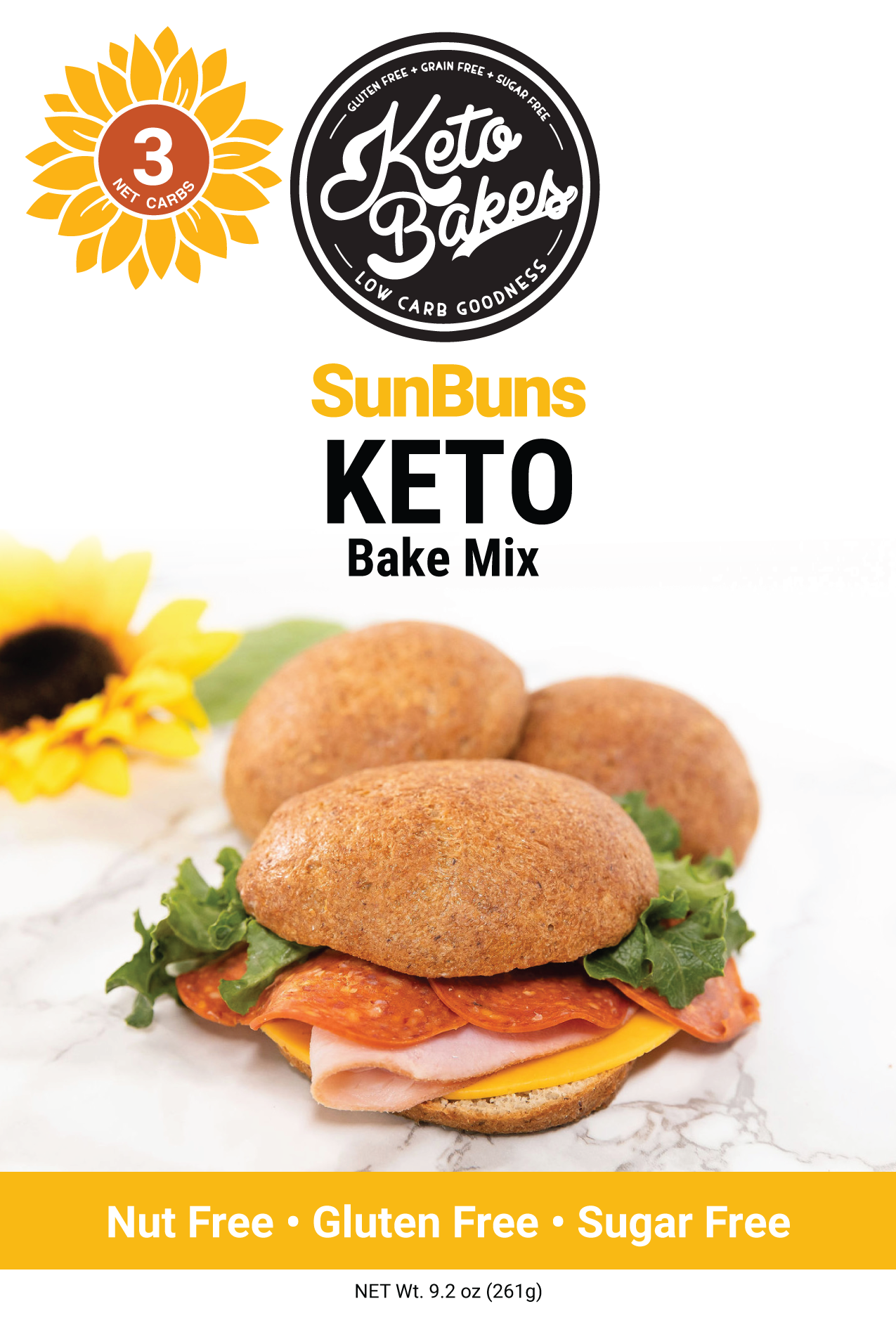 SunBuns Keto Sandwich Buns Mix – KetoBakes